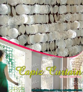 Capiz Shell Window Curtain | Capiz Decorative Curtains | Capiz Curtain