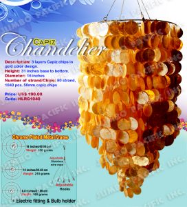 Capiz Shell Chandelier | Hanging Capiz Chandelier | Capiz Shell Lights